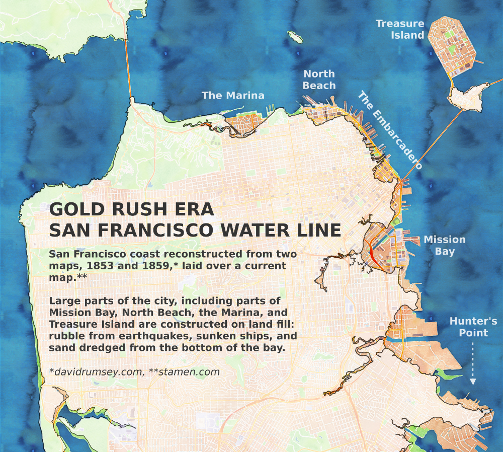 What Parts of San Francisco are Built on Land Fill?